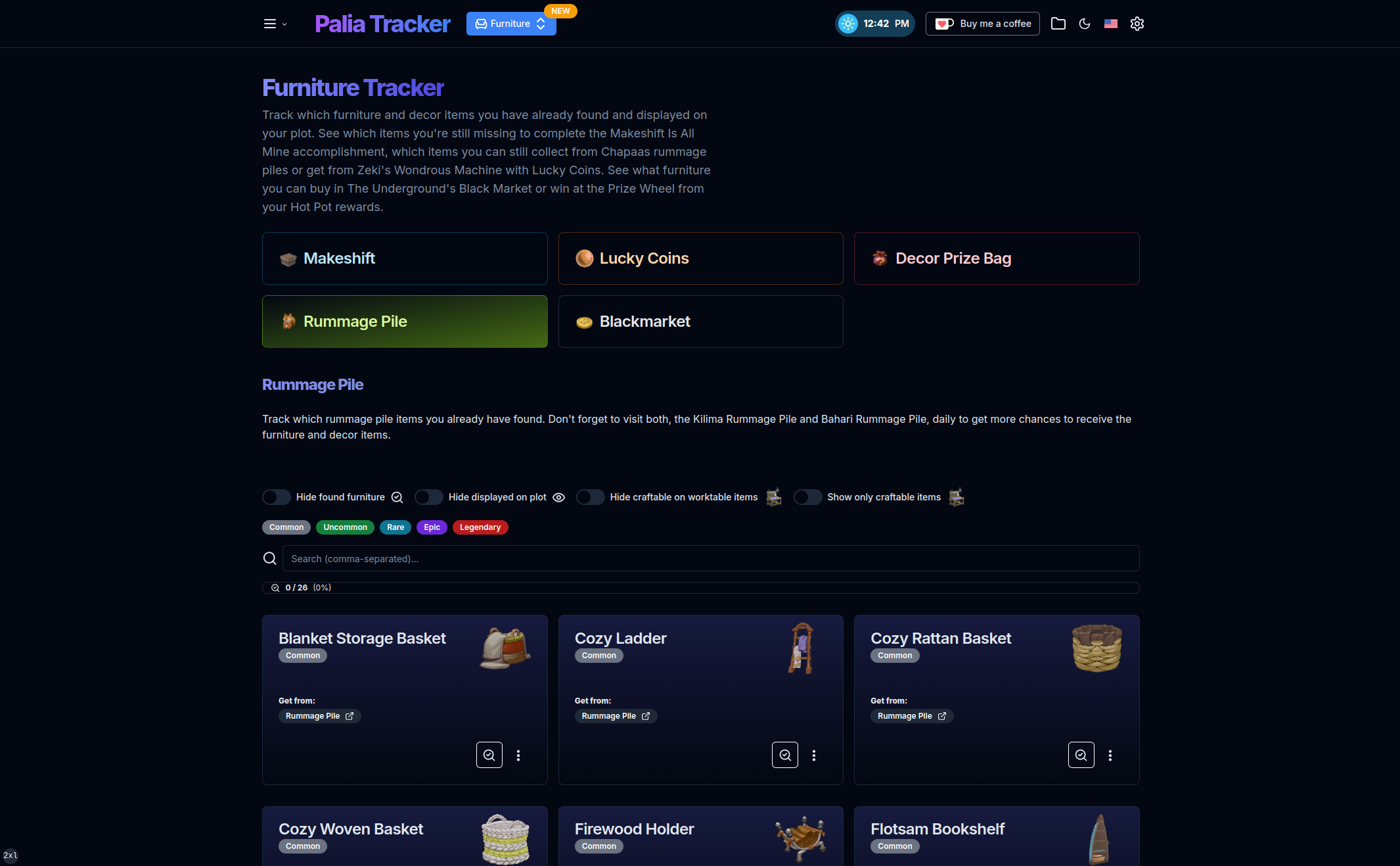 Pilha de Lixo - Palia Tracker - Palia Tracker